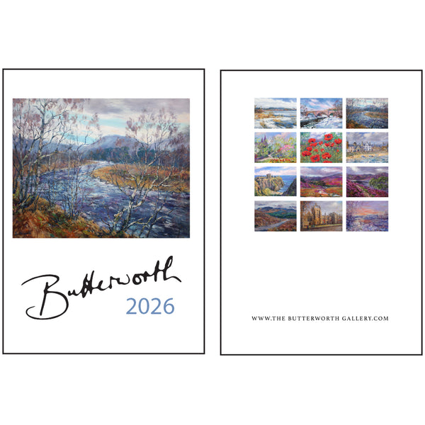 2026 Scottish Fine Art Calendar by artist Howard Butterworth images of ...
