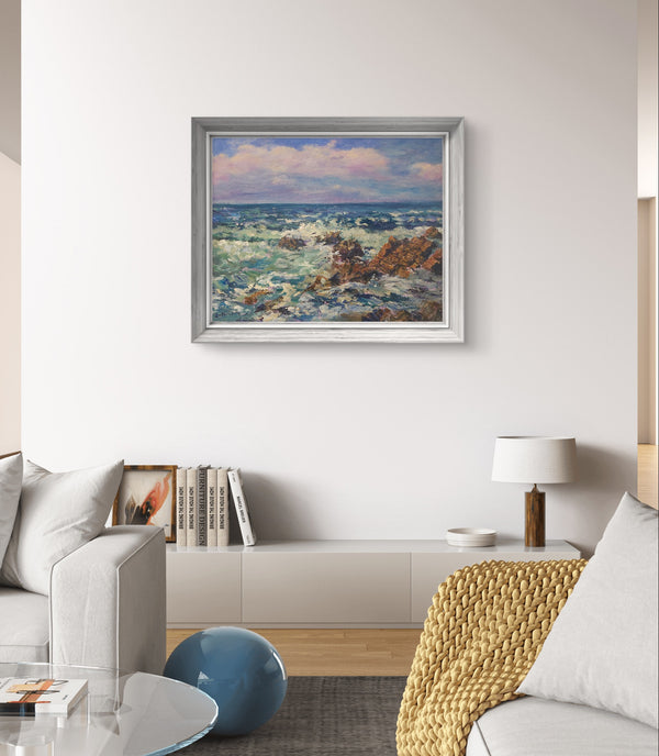 'Seascape at Sandend' - Original Painting of Moray Coast - The ...