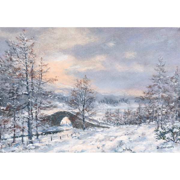 'Winter sunset, Glen Gairn' - Fine Art Print - The Butterworth Gallery